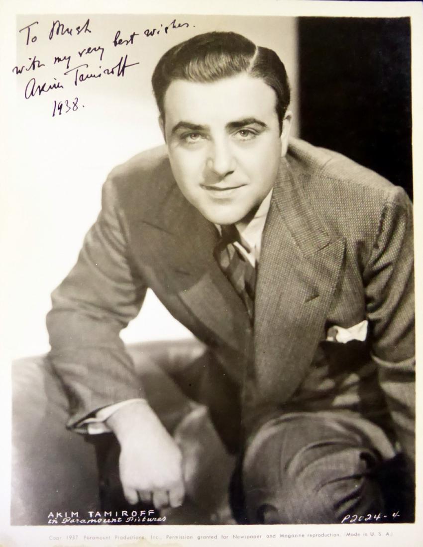 Actor AKIM TAMIROFF - Photo Signed