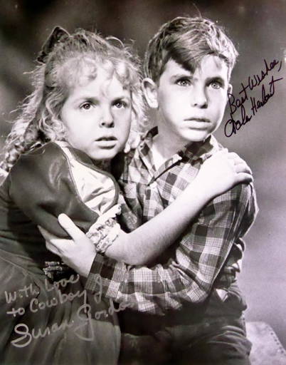 Child Actress Susan Gordon Two Photos Signed