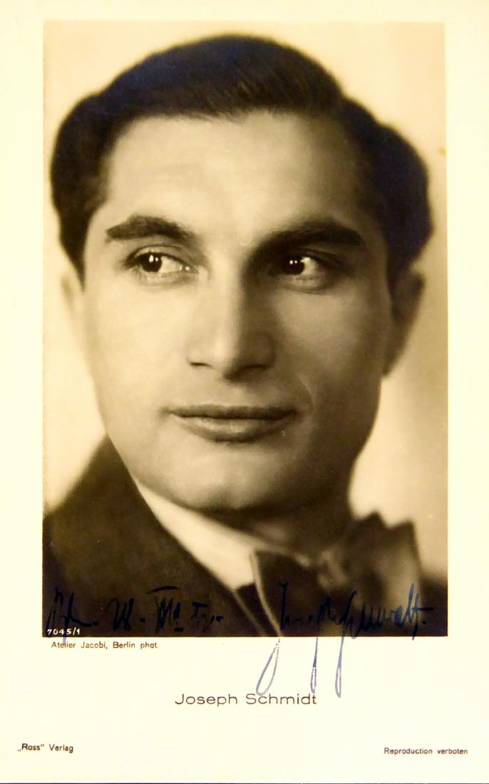 Opera Singer, Actor JOSEPH SCHMIDT - Photo Signed