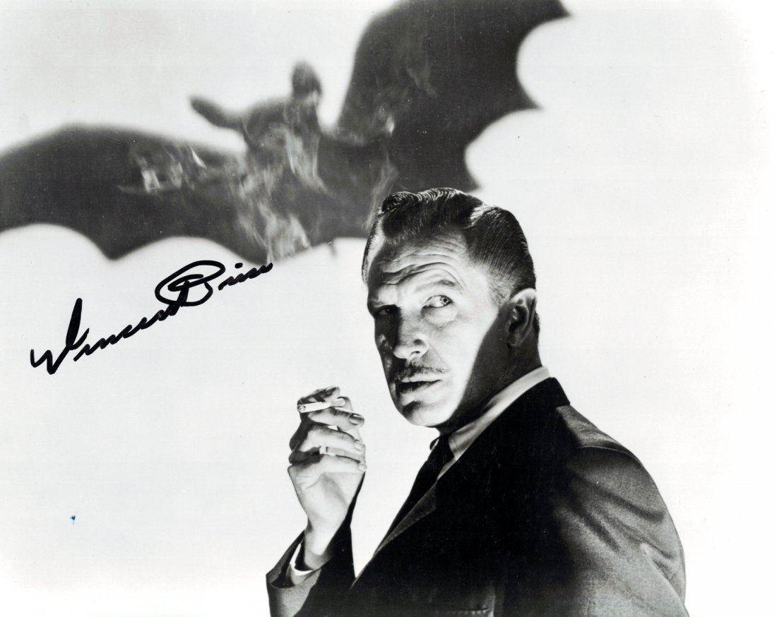 Horror Actor VINCENT PRICE - Photo Signed - May 02, 2013 | The Written ...