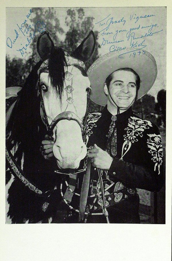 514: Cisco Kid Actor DUNCAN RENALDO - Photo Signed - Oct 06, 2007 | The ...