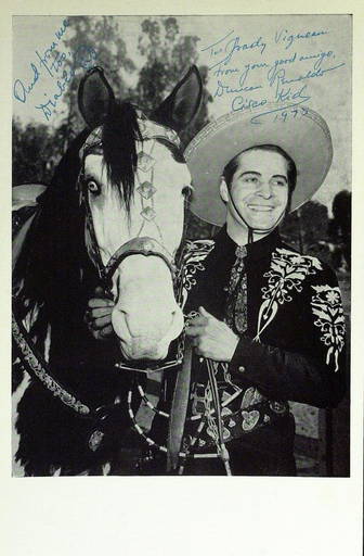 Cisco Kid Actor Duncan Renaldo Photo Signed