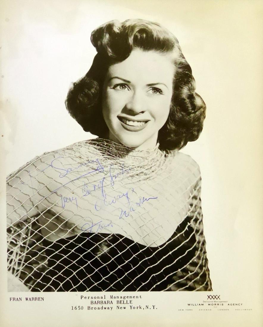 Vocalist Fran Warren Photo