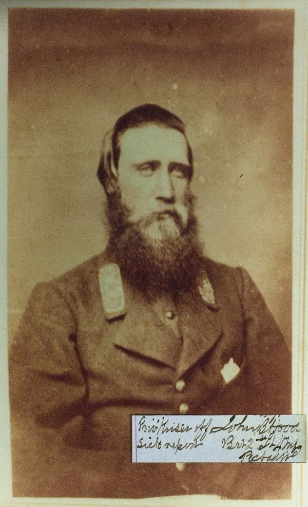 180: CSA General JOHN BELL HOOD - Cut Signature