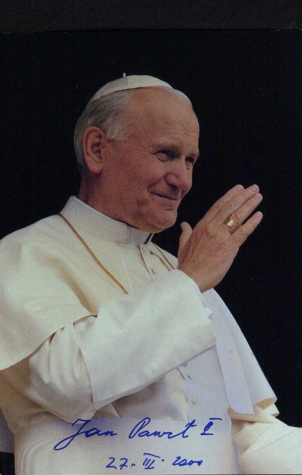 237: Catholic Pontiff POPE JOHN PAUL II - Photo Signed - Apr 12, 2008 ...