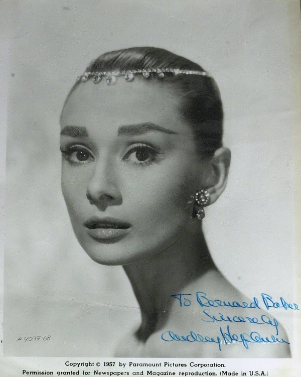 563: Elegant Actress AUDREY HEPBURN - Photo Signed - Apr 12, 2008 | The ...
