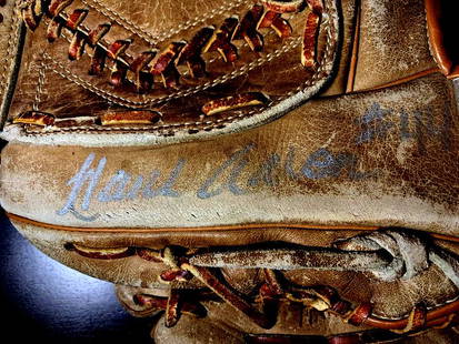 (3) Hank Aaron Signed Stamps