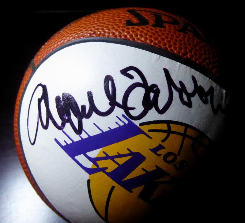 Laker Legend Kareem Abdul Jabbar Signed Mini Ball