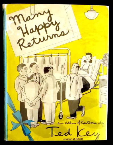 Cartoonist Ted Key 1st Ed Book With Sketch, Signed
