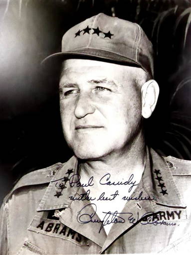 General Creighton Abrams Photo Signed