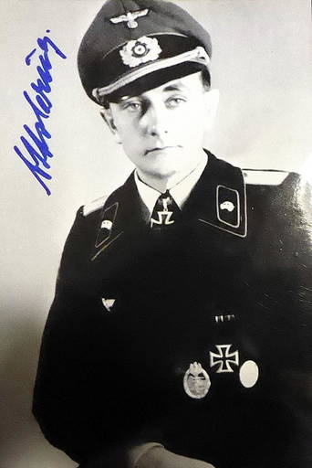 German Tank Commander Otto Carius Photo