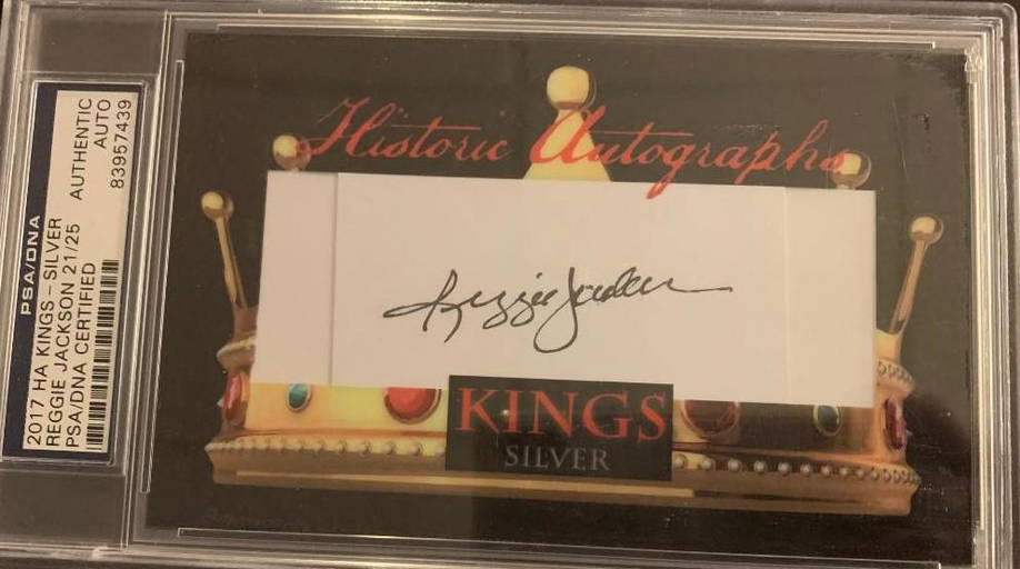 Jackson,reggie Signed/encapsulated Cut Signature