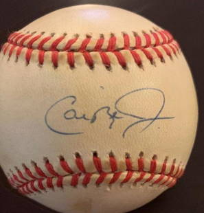 Cal Ripken Jr. 2131 Game Used Signed Baseball Record