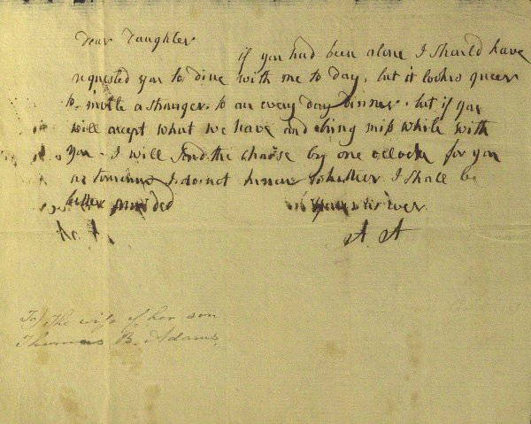 First Lady Abigail Adams Autograph Ltr Signed