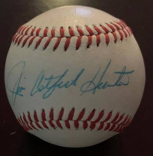 Hunter, Jim Signed Baseball - Feb 06, 2022 | The Written Word ...