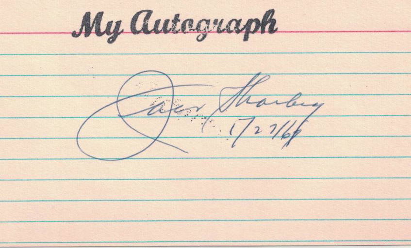 Sharkey,Jack Signed Card (#0666) on Feb 06, 2022 | The Written Word ...