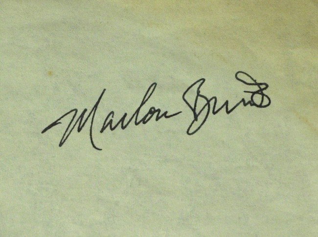 36: Actor MARLON BRANDO - Rare Signature