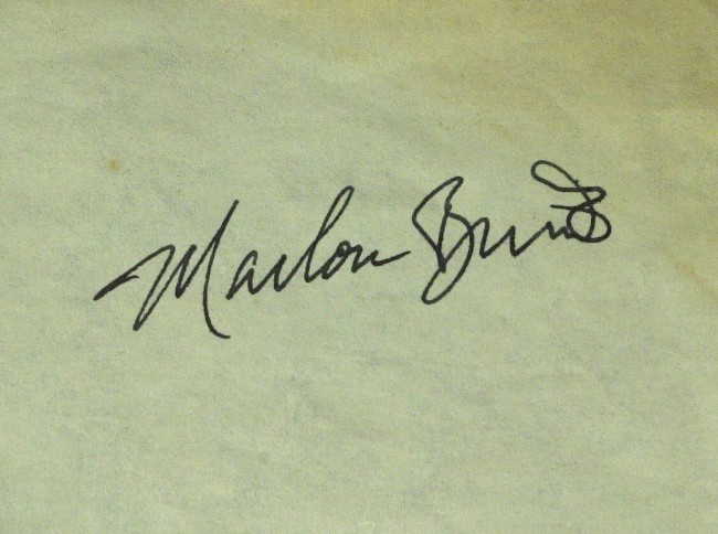 36: Actor MARLON BRANDO - Rare Signature