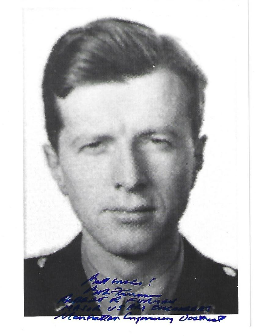 Manhattan Project ROBERT FURMAN - Photo Signed (#0535) on May 26, 2022 ...