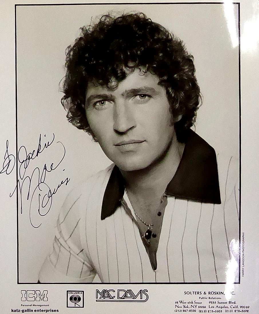 Country Singer Mac Davis Photo Signed