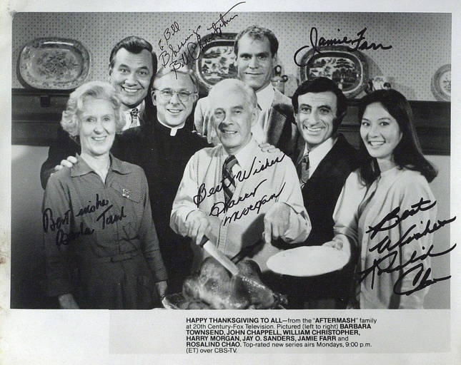 After M*a*s*h Cast Photo Signed By Five