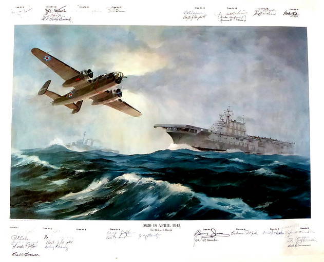 DOOLITTLE RAID - Ltd Ed Litho Signed by 35 (#0327) on Oct 29, 2022 ...