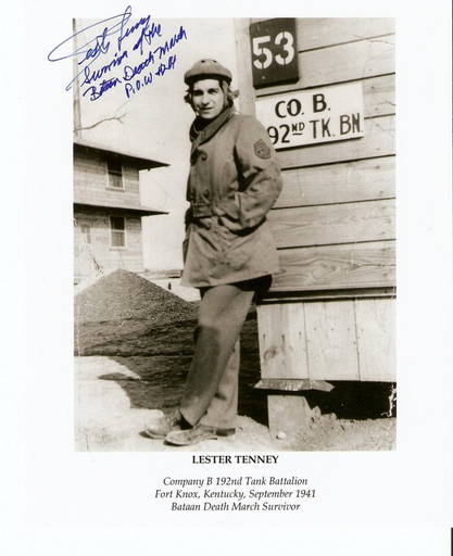 Baatan Daeth March Survivor Lester Tenney Photo