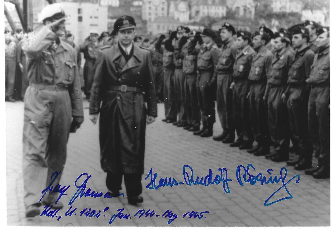 German U Boats Signed Photo Thompson And Rosing