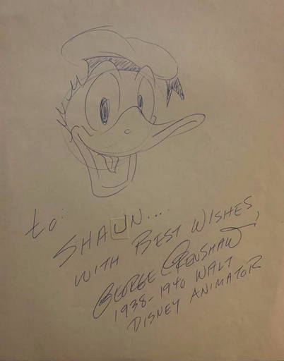 Crenshaw, George Signed Sketch