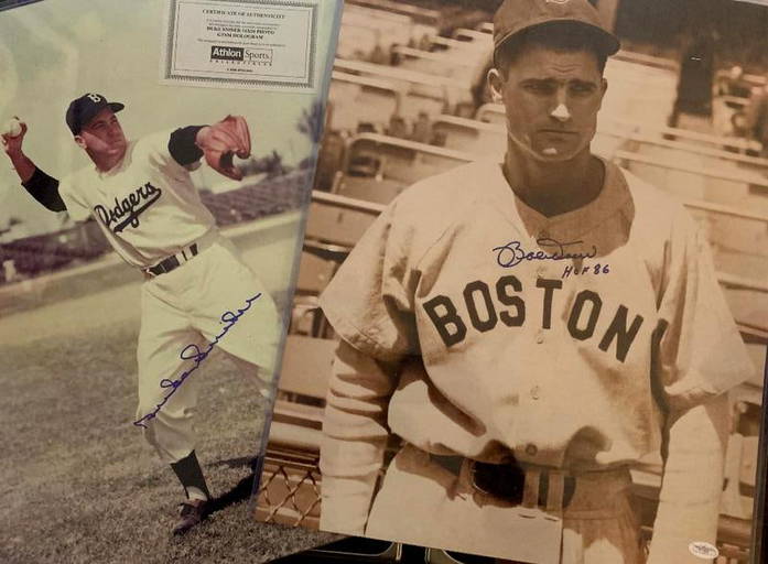 Doerr,bobby And Snider,duke Signed Large Photos