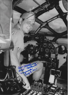 Enola Gay Rare Photo Signed By (4) Crew Members Auction