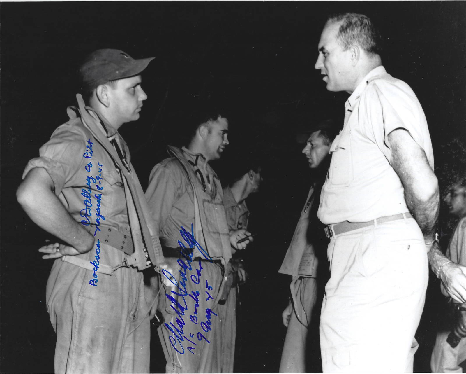 Bockscar Photo Before Atomic Bomb 2nd Mission Signed By (2) Crew Auction