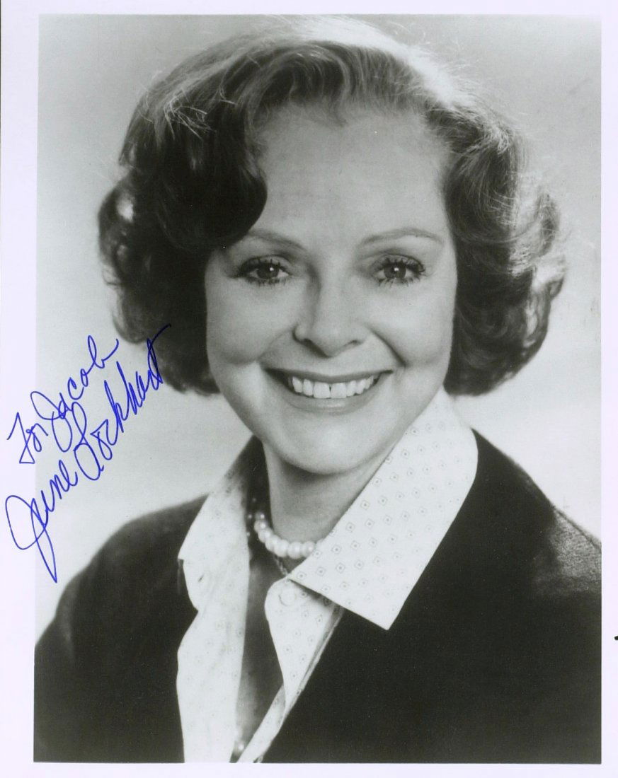 Lassie Actress JUNE LOCKHART - Photo Signed