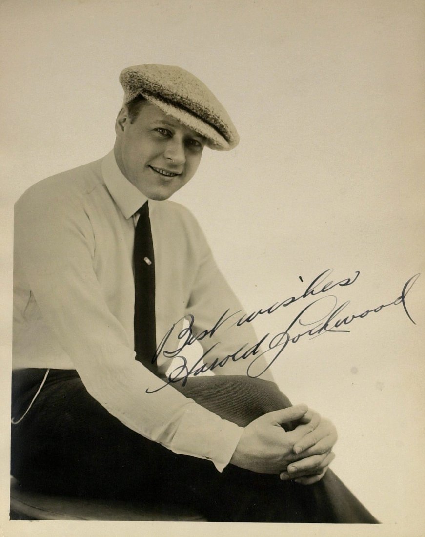 Silents Actor HAROLD LOCKWOOD - Photo Signed