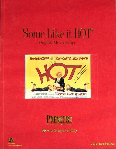 Billy Wilder Some Like It Hot Script Signed