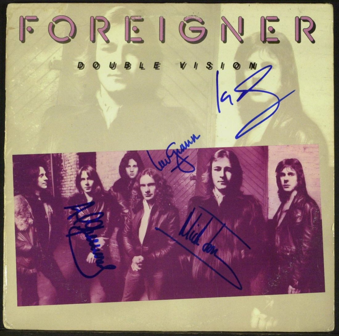 Rock Band FOREIGNER - Their Album Signed