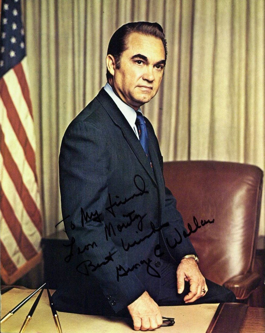4 Time Ala Governor George Wallace Photo Signed