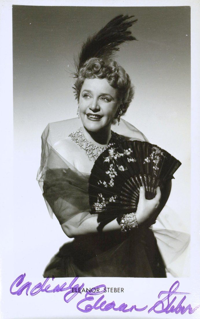 Operatic Soprano ELEANOR STEBER - Photo & Ltr Signed