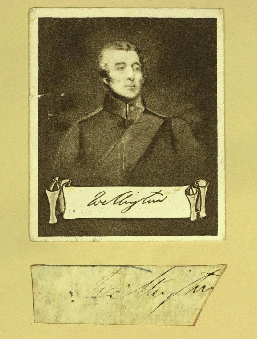 British Statesman Duke Of Wellington Signature