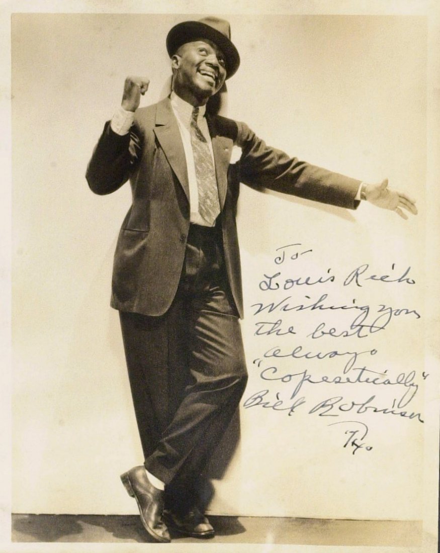 Dancer BILL "BOJANGLES" ROBINSON - Photo Signed