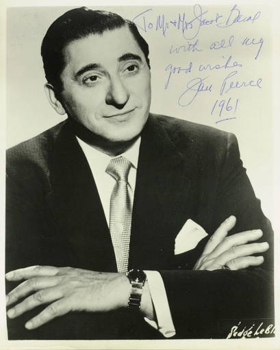 Operatic Tenor Jan Peerce Tls & Photo Signed