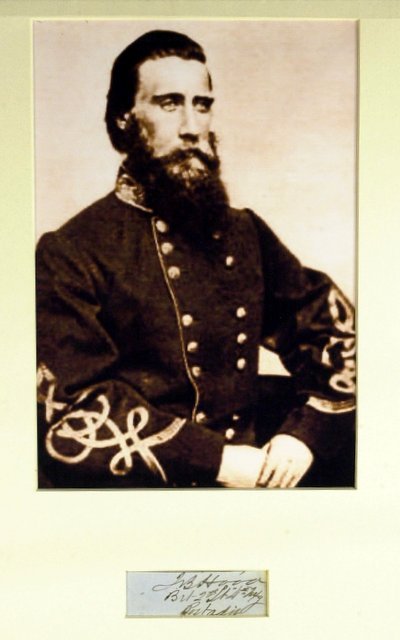 CSA General JOHN BELL HOOD - Signature Matted