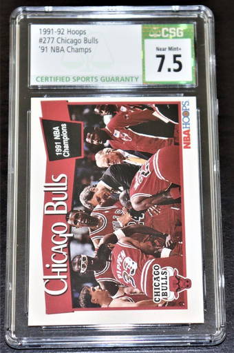 1991 92 Hoops , Chicago Bulls ,91 Nba Champs Certified
