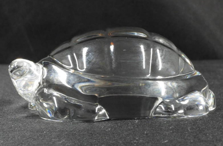 Baccarat A Clear Glass Turtle Figure