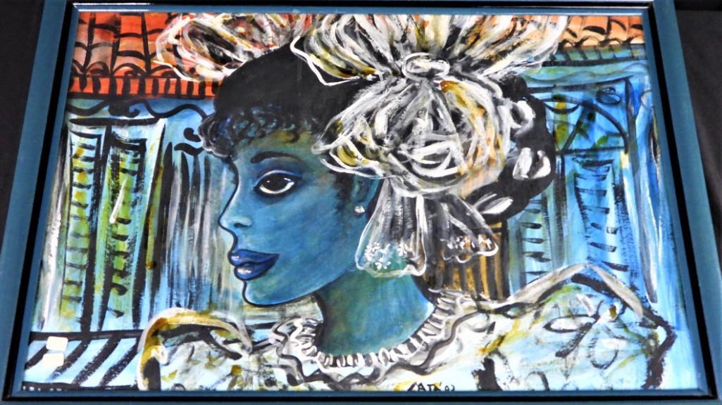 Hector Cata(1947). Cuban art. portrait of a woman (#0036) on Feb 24 ...