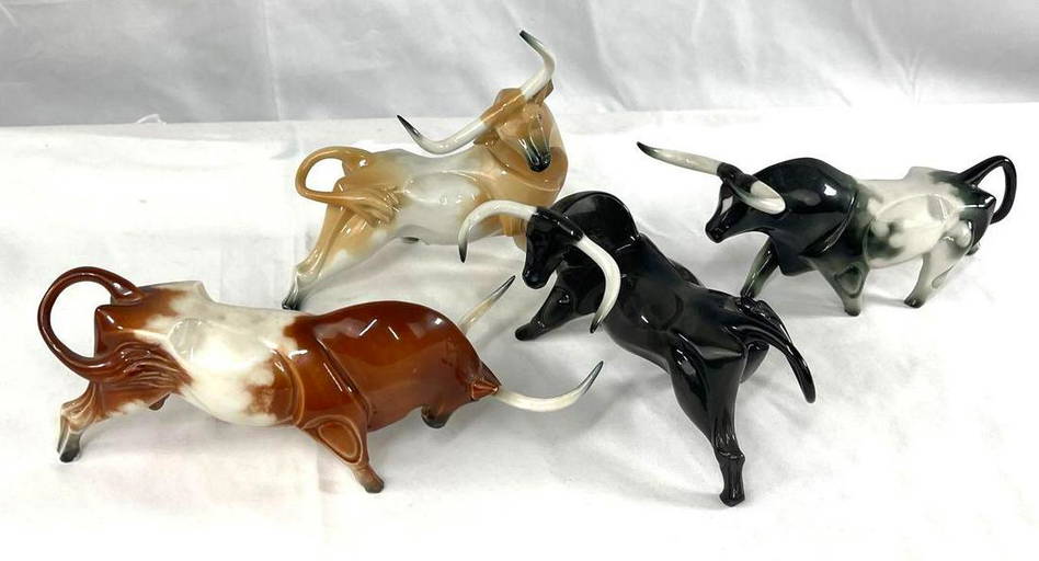 Four Fighting Bulls From Algora ,spain