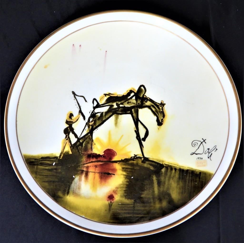 Large Porcelain Plate By Salvador Dali