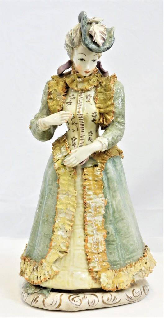 Vintage Cordey Lady Porcelain Figurine Auction