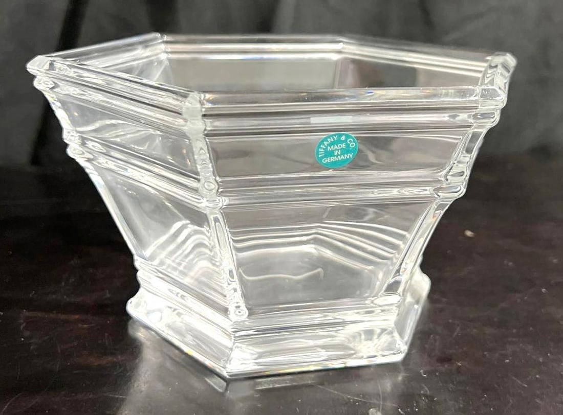 Tiffany & Co Windham Pattern Crystal Bowl Auction