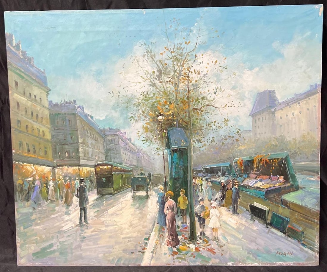 Oil On Canvas Signed Morgan Attribute To John William Morgan American ...